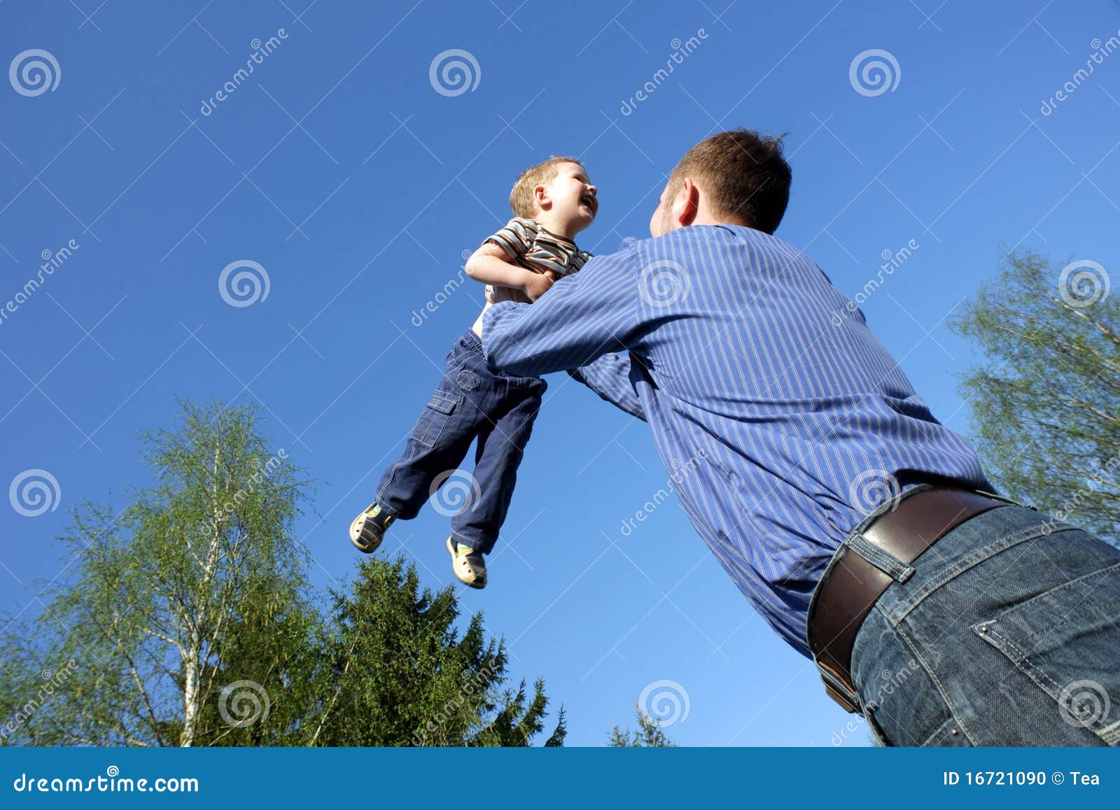 Father toss up a child stock photo. Image of cheerful - 16721090