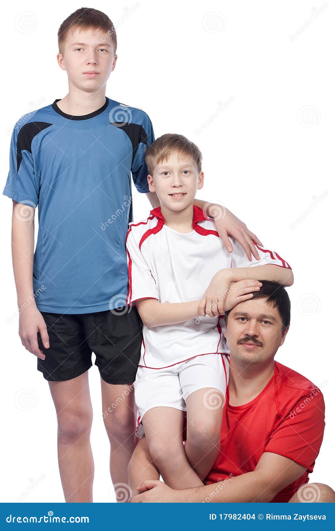 Father and Two Sons in Top Form Stock Photo - Image of brother ...