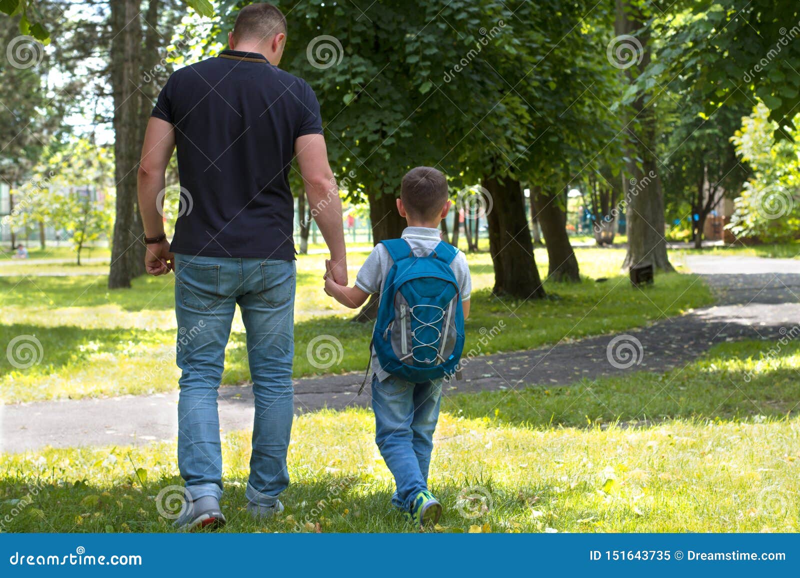 Father Walks With His Son Stock Image Image Of Care 151643735 0411