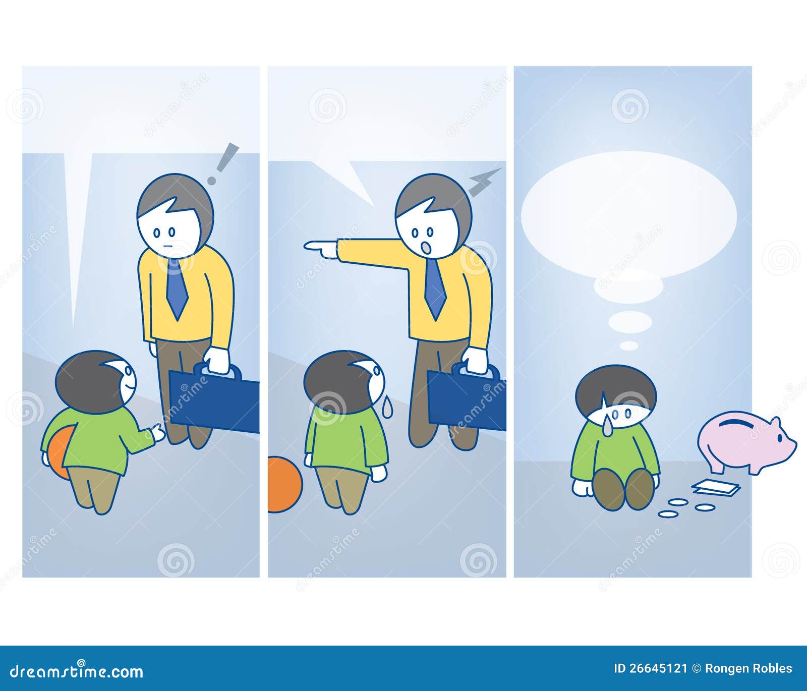 Fatherhood Cartoon stock illustration. Illustration of work - 26645121