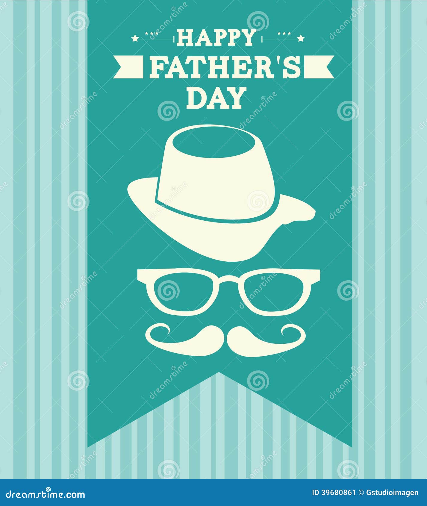 Fathers Day Design Stock Vector Illustration Of Happiness 39680861