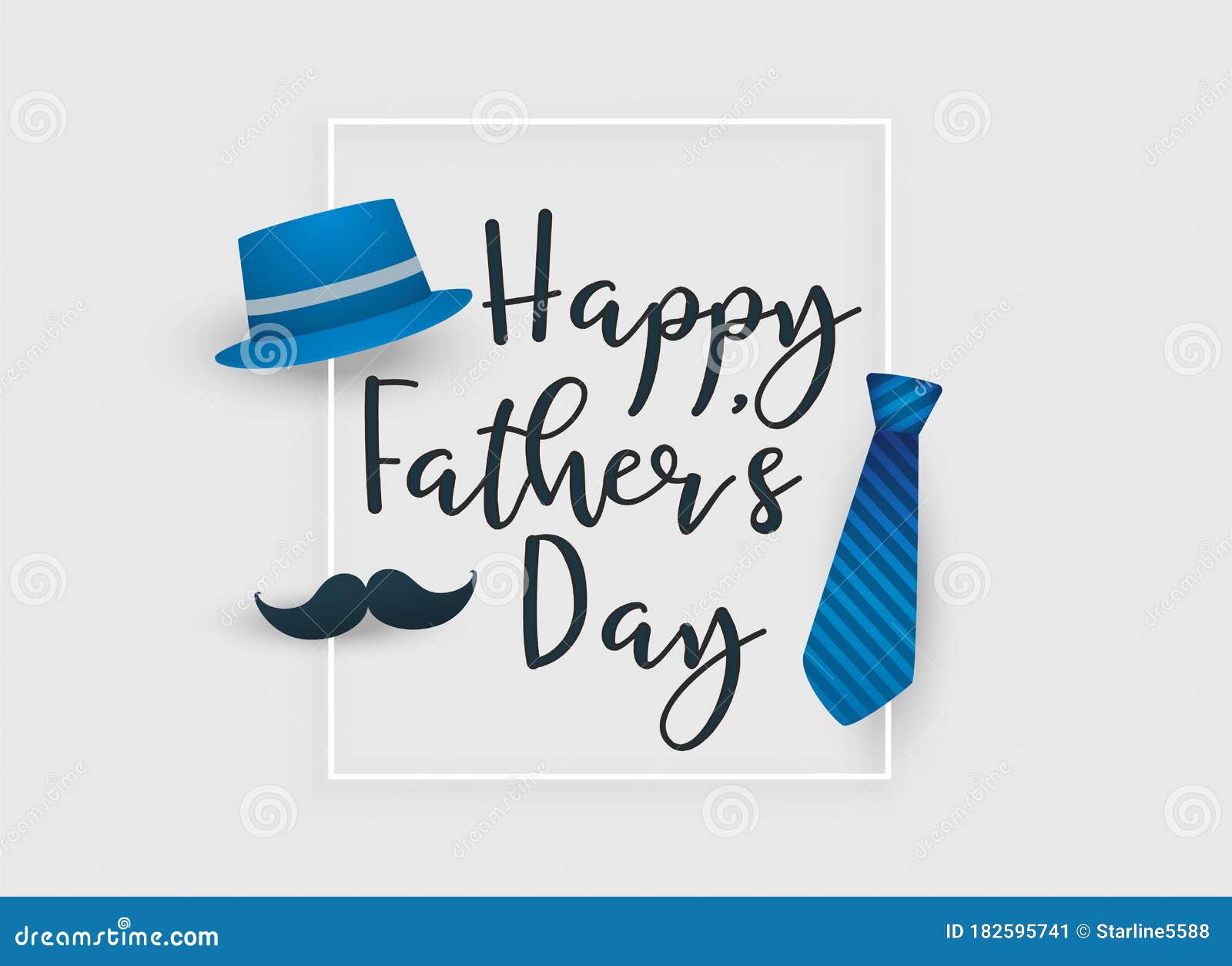 Fathers Day Greeting Card Design Stock Vector Illustration Of Design Papa 182595741