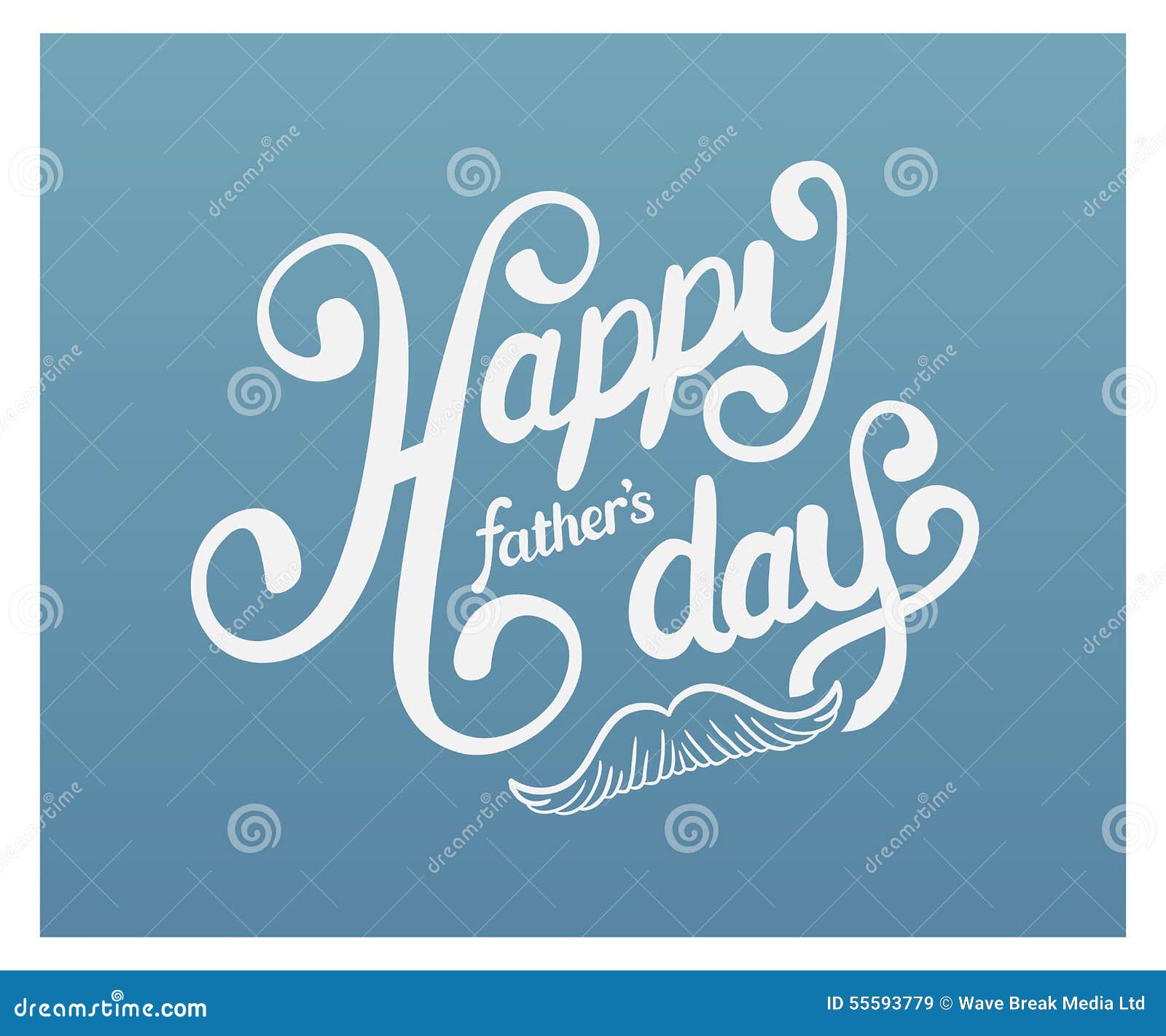 Fathers Day Greeting Vector Stock Vector - Illustration of blue ...