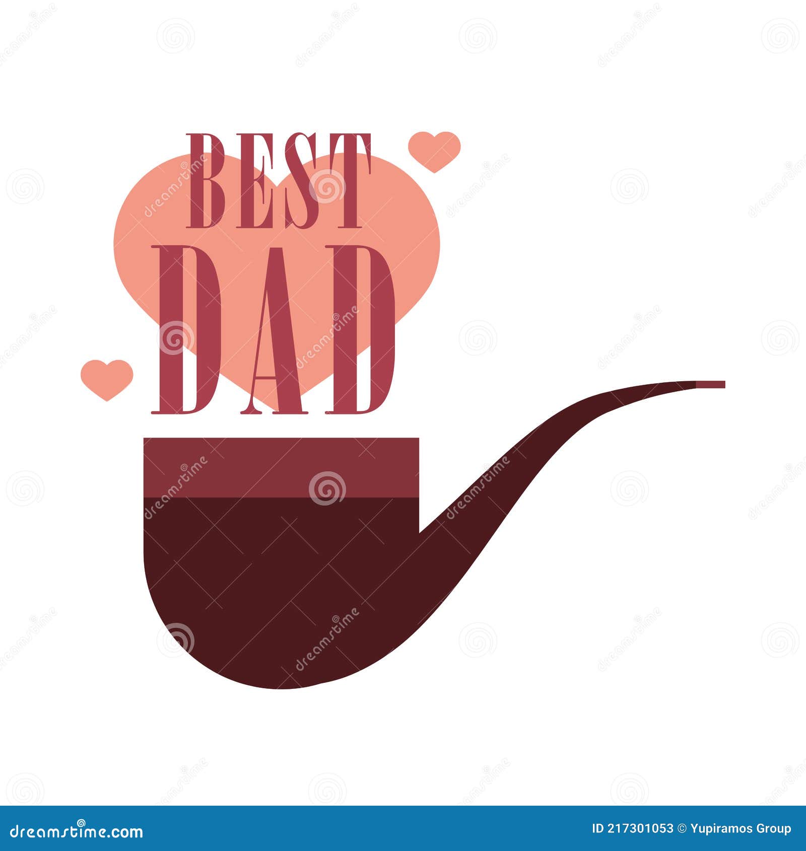 Fathers day pipe stock vector. Illustration of tobacco - 217301053