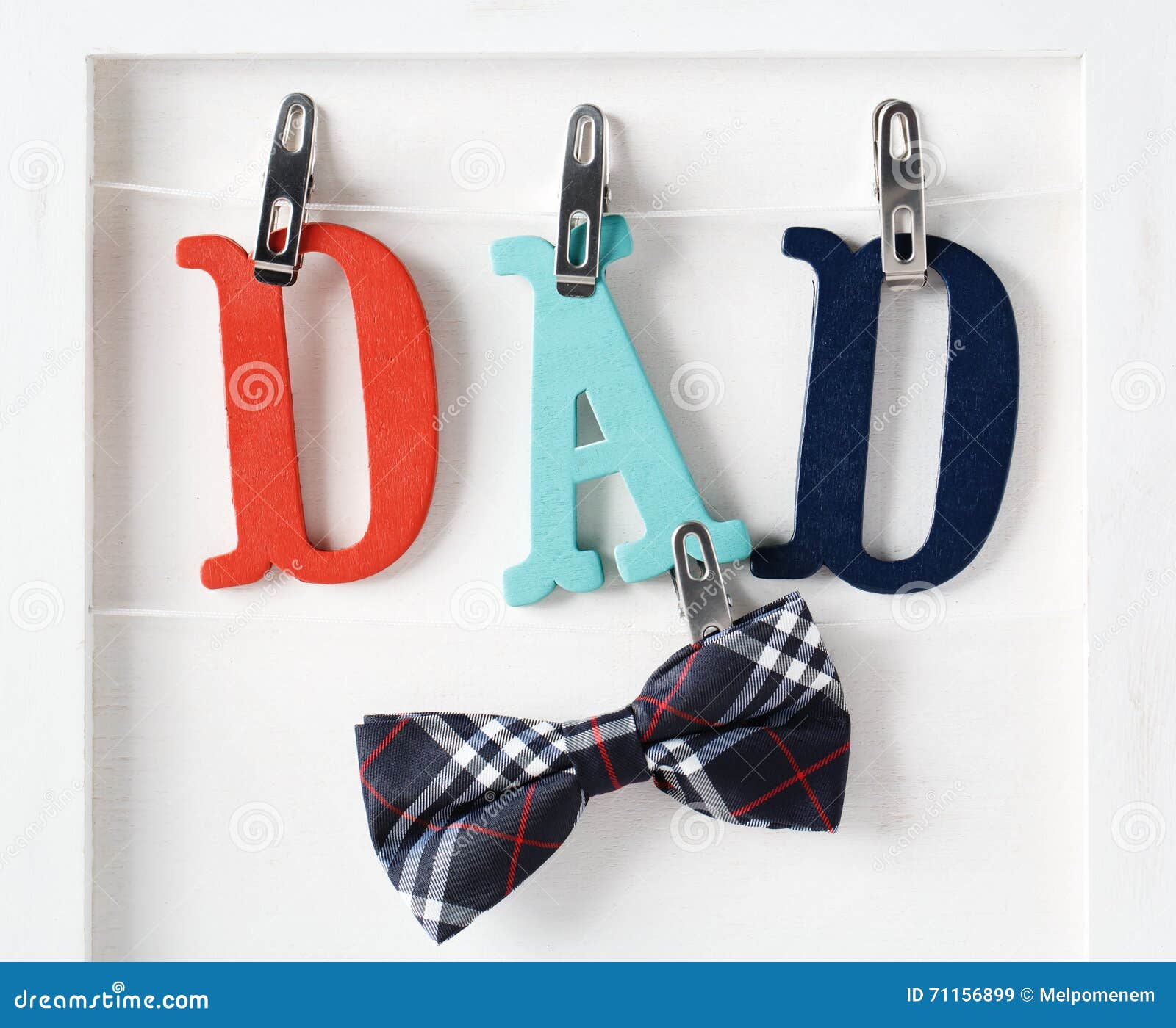 Fathers Day Theme with Hanging DAD Letters Stock Image - Image of ...