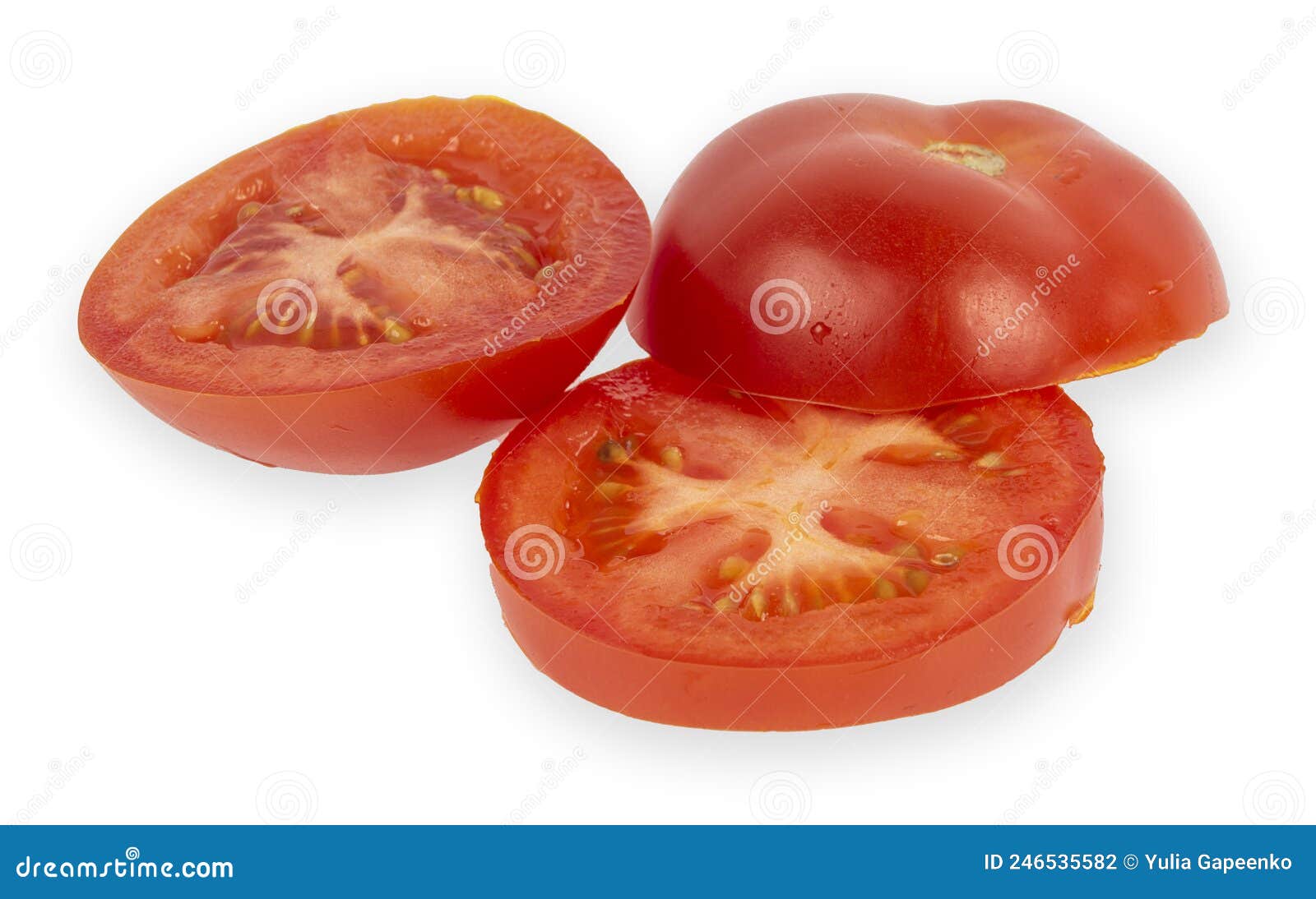 Fatia De Tomate Fresco Vermelho Isolada Em Fundo Branco Foto de Stock ... Fatia De Tomate Fresco Vermelho Isolada Em Fundo Branco Foto de Stock ...