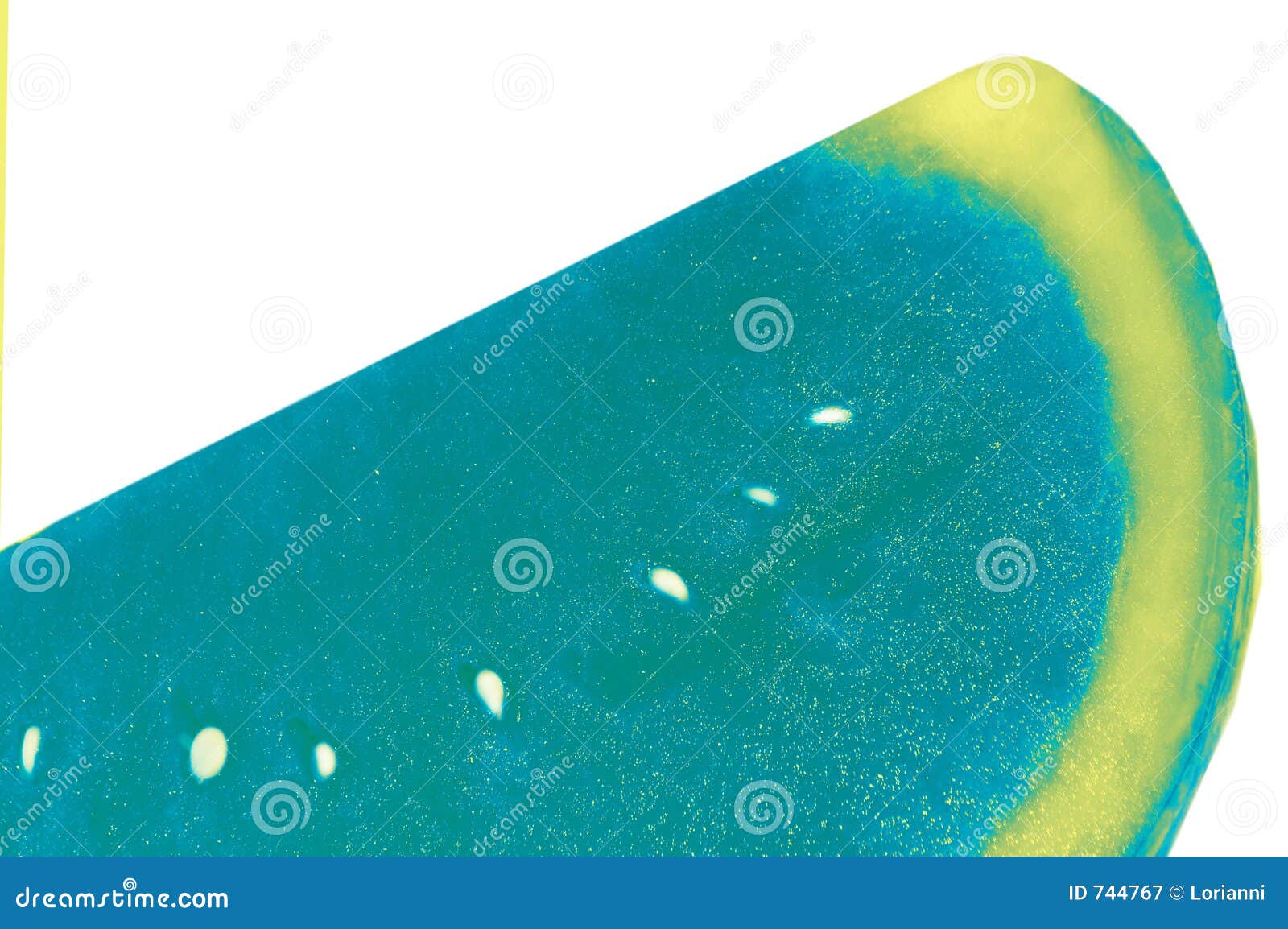 Fatia de uma melancia azul imagem de stock. Imagem de néon - 744767