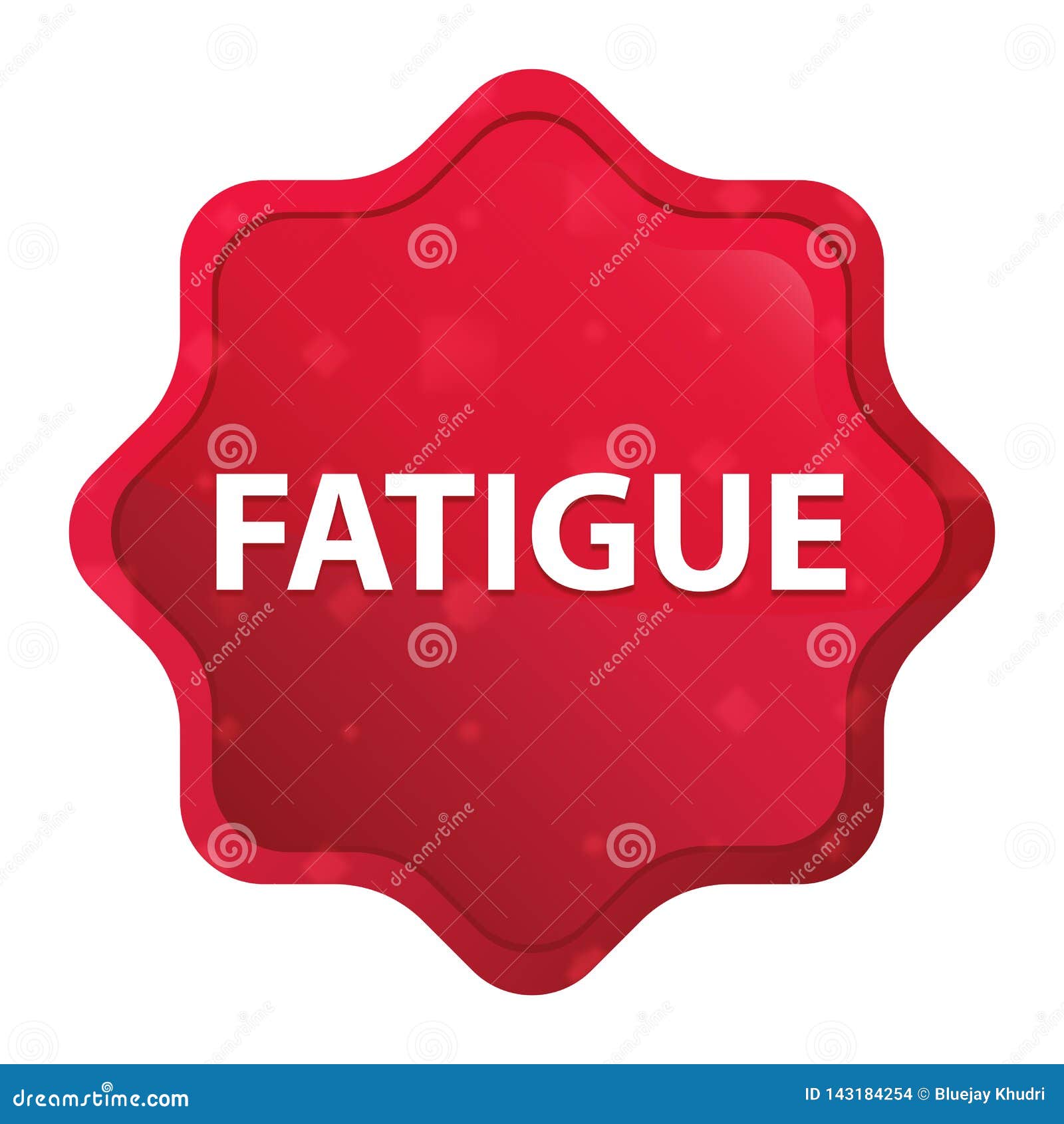 Fatigue Misty Rose Red Starburst Sticker Button Stock Illustration ...