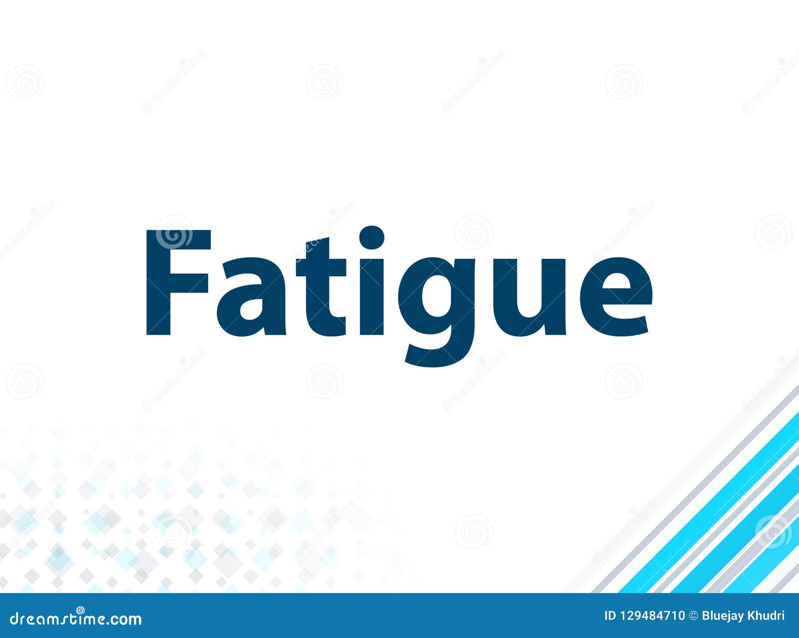 Fatigue Modern Flat Design Blue Abstract Background Stock Illustration ...