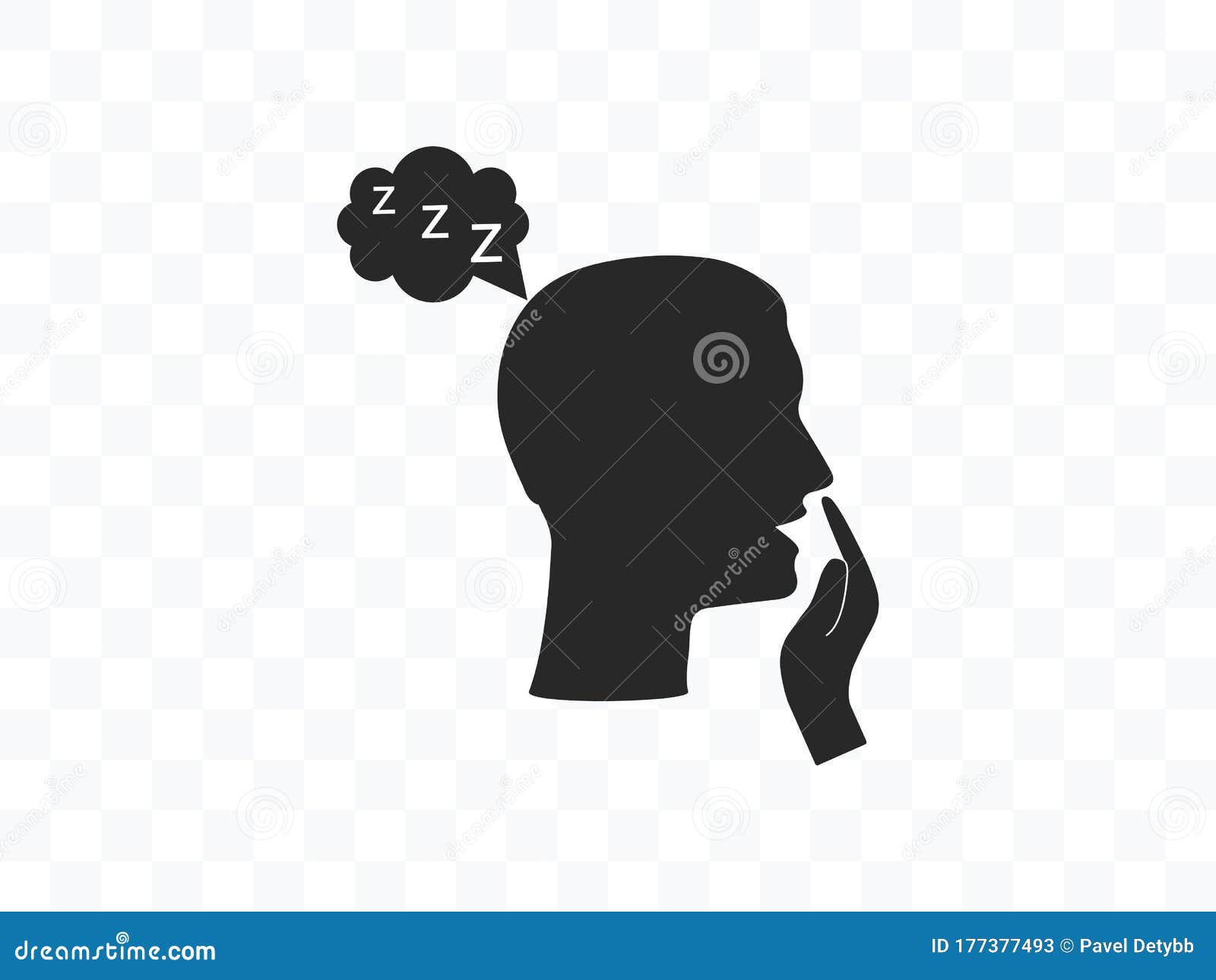 Fatigue, Tiredness Icon. Vector Illustration, Flat Design Stock ...
