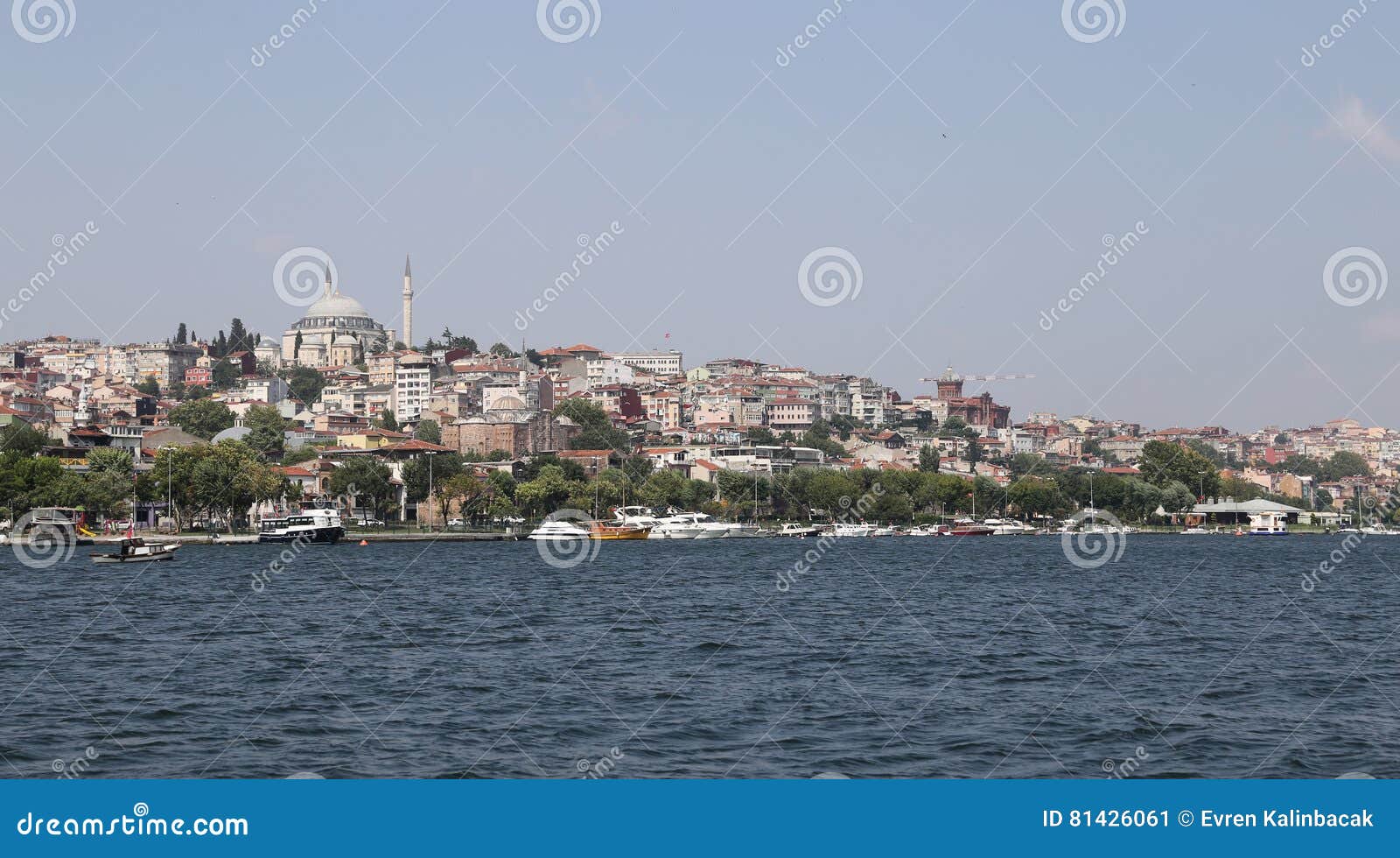 Fatih District in Istanbul City Stock Image - Image of architecture ...