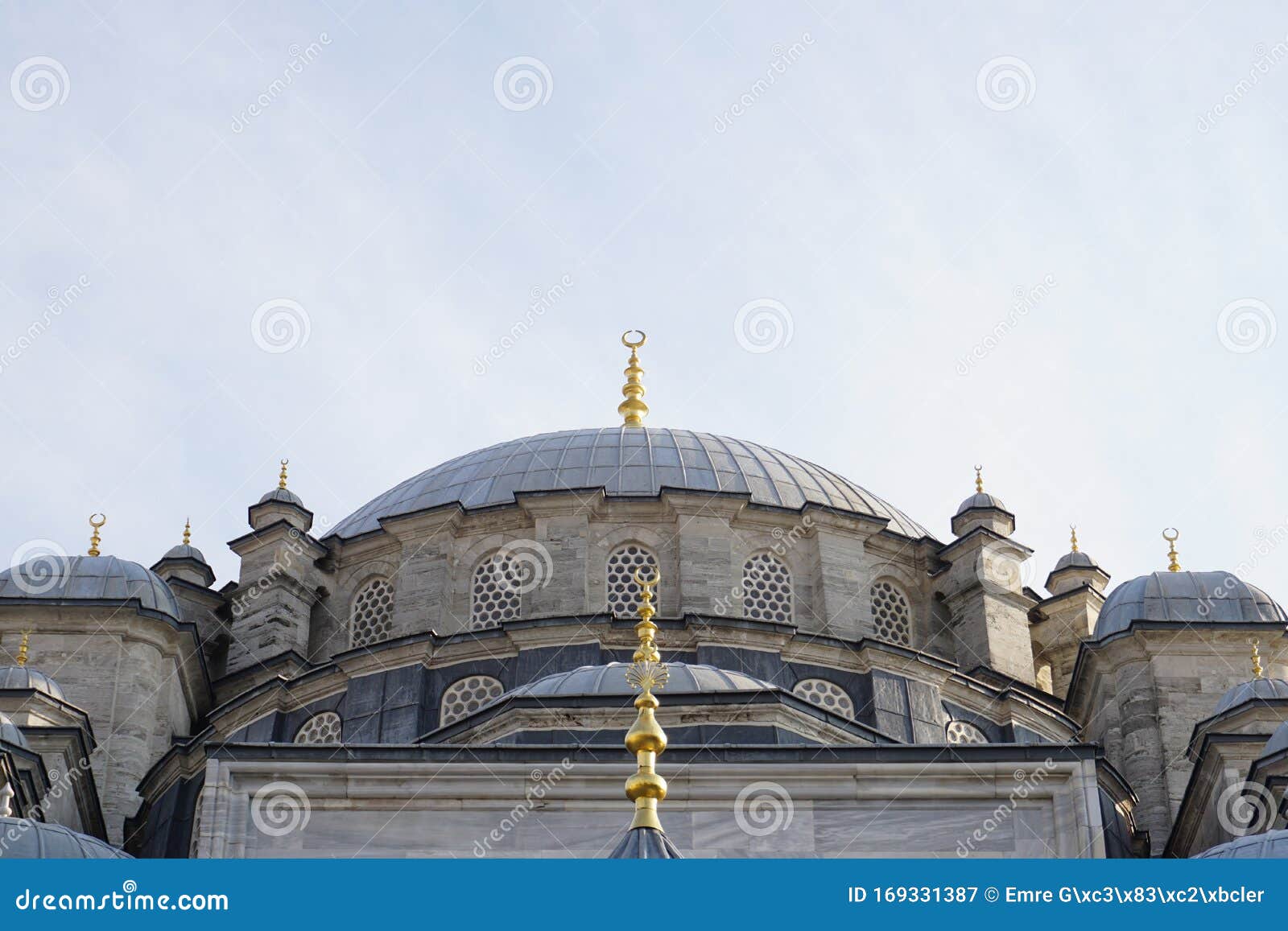 Fatih Mosque stock image. Image of mosque, dome, muslim - 169331387