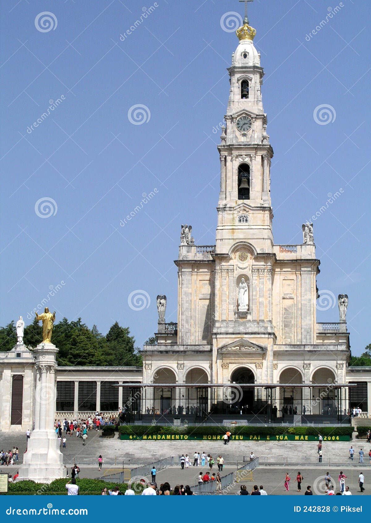 Fatima stock photo. Image of chapel, chapels, gold, building - 242828