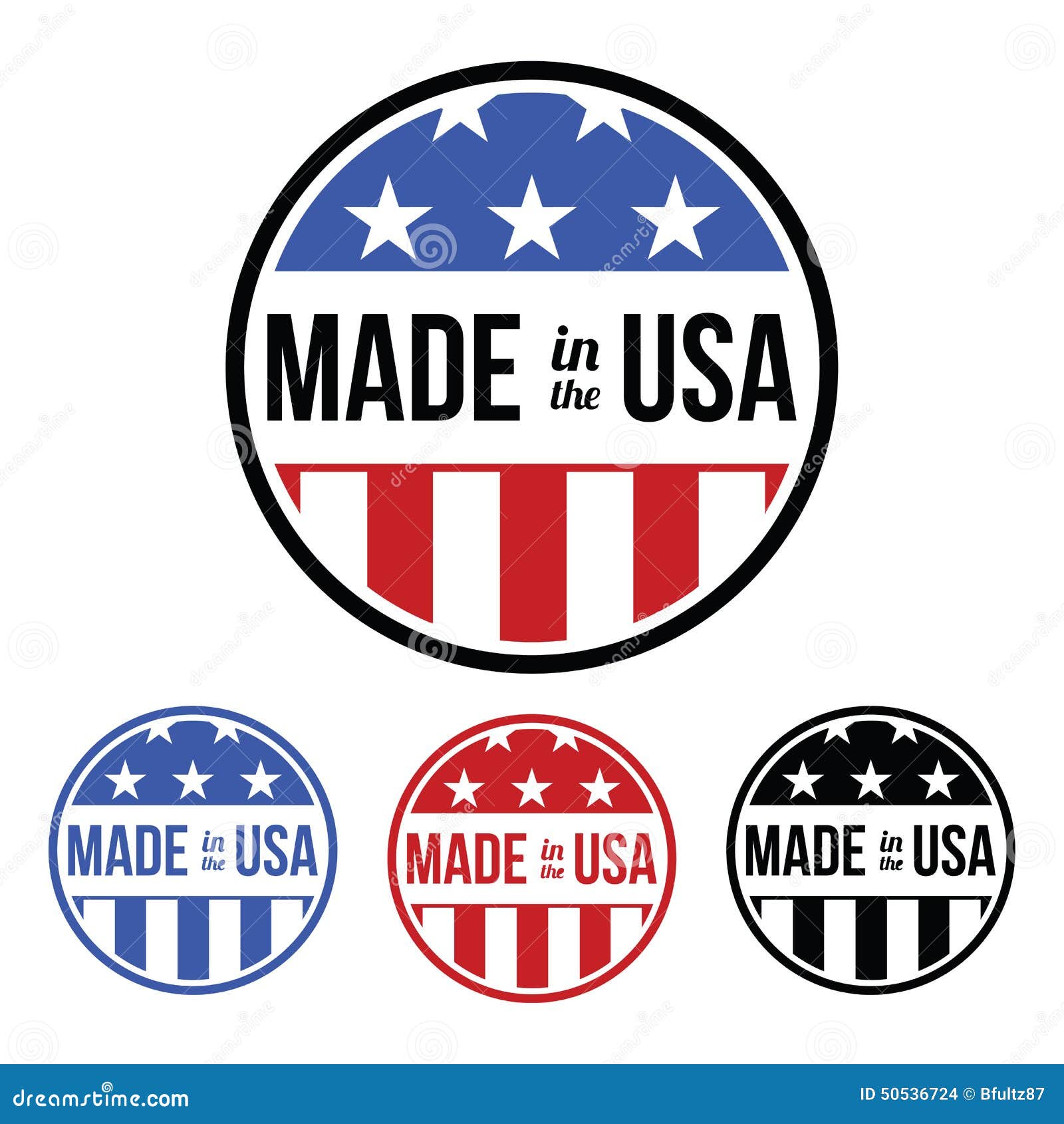 Fatto Nel Simbolo Di U.S.a. Illustrazione Vettoriale - Illustrazione di ...