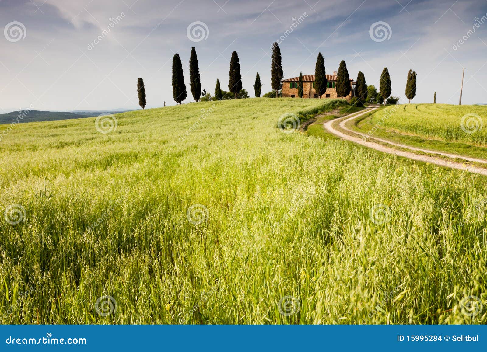 Fattoria In Toscana Vicino A Pienza Italia Fotografia Stock Immagine Di Vacanza Esterno