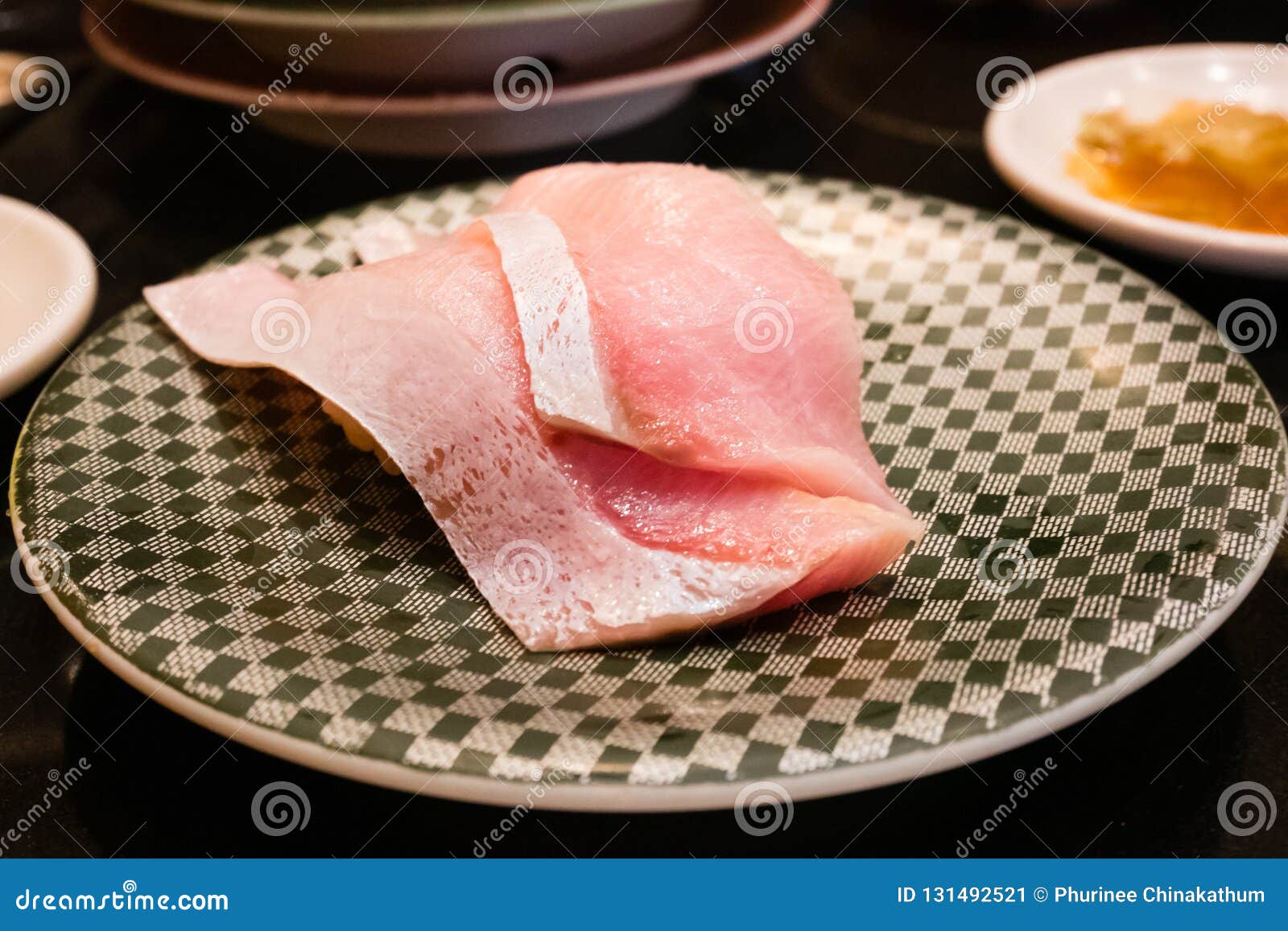 Fatty tuna sushi stock image. Image of overflow, dinner - 131492521