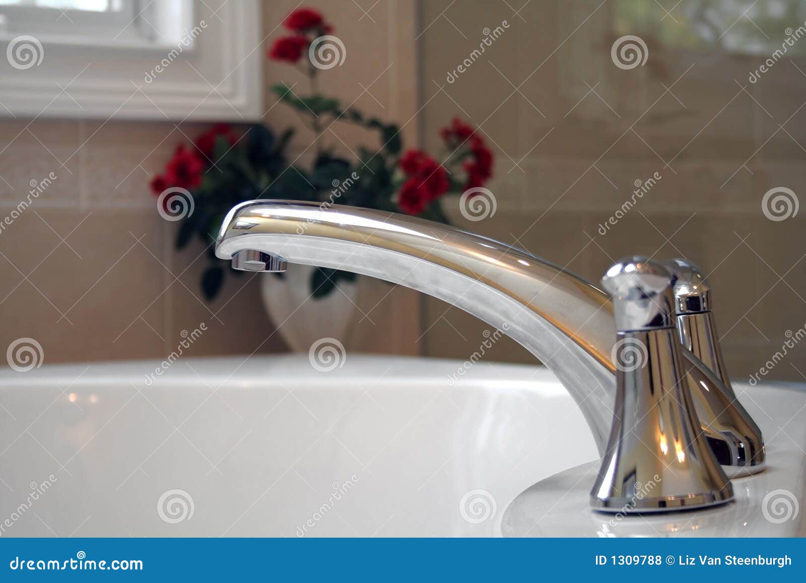Faucet stock photo. Image of water, sink, spout, spigot - 1309788