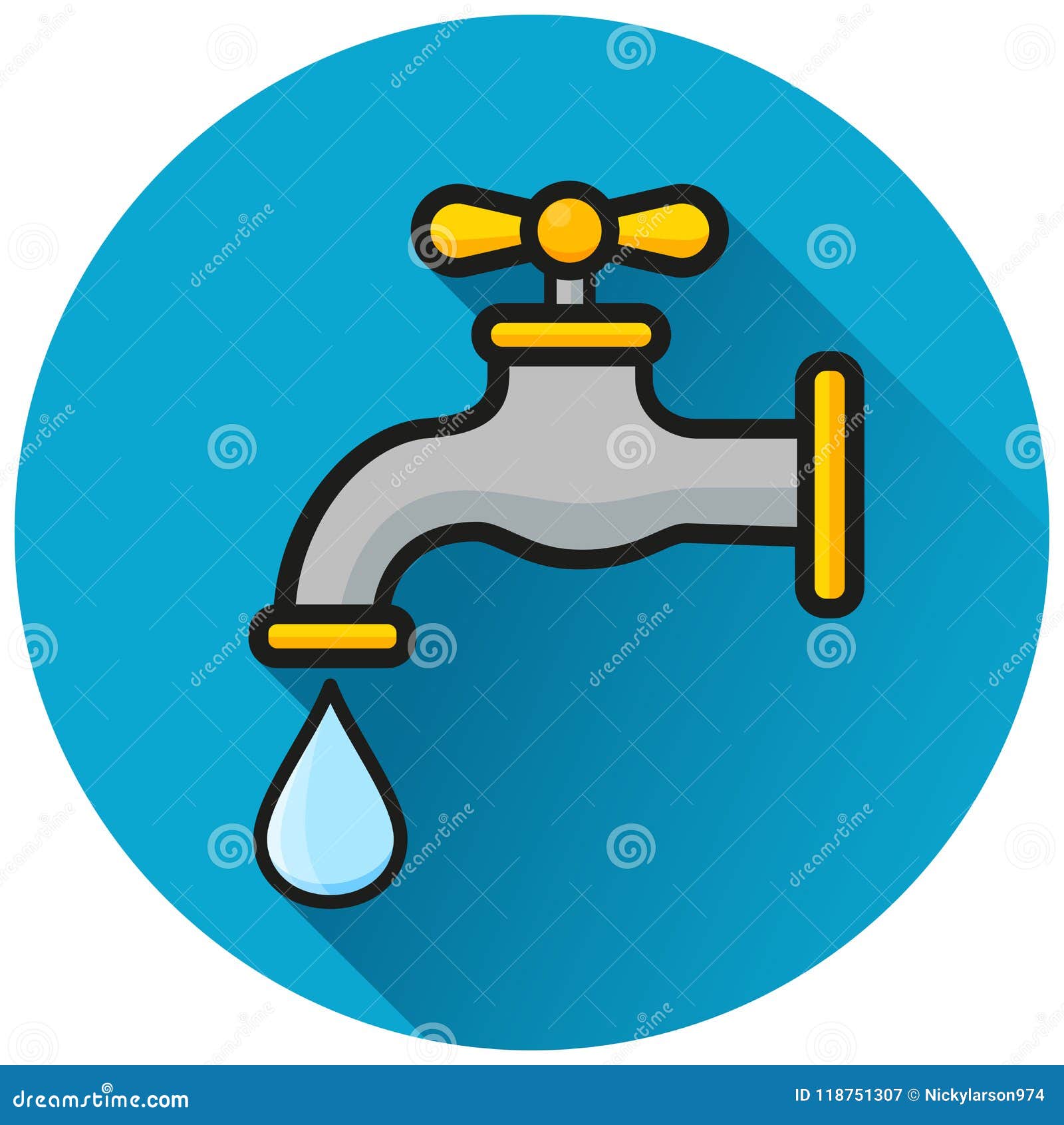 Faucet Cartoon Vector | CartoonDealer.com #4493747