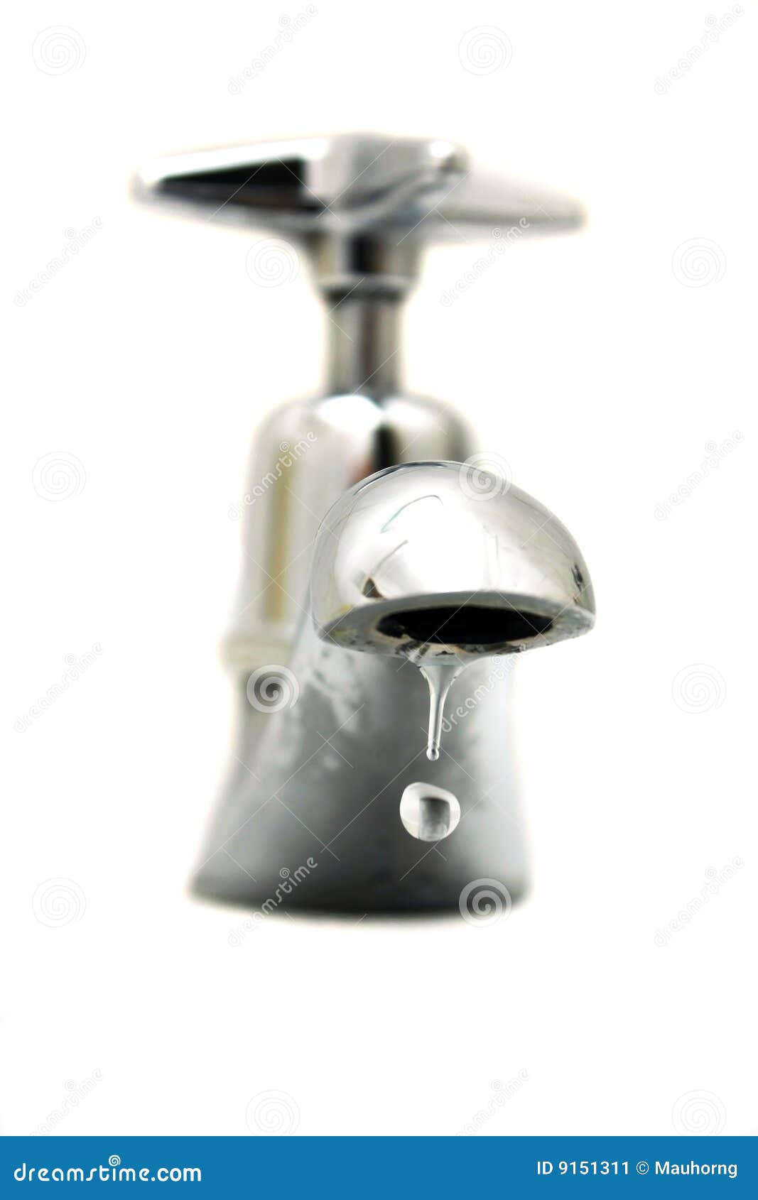 Faucet Drop stock image. Image of isolated, clean, dribble - 9151311