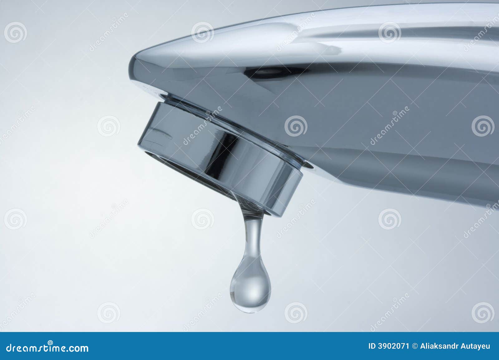 Faucet with a Drop Let of Water Stock Image - Image of ideas, concepts ...