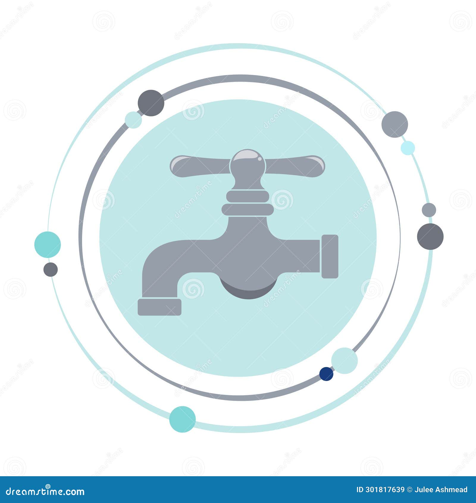 Water Faucet Vector Illustration Graphic Icon Symbol Stock Vector ...