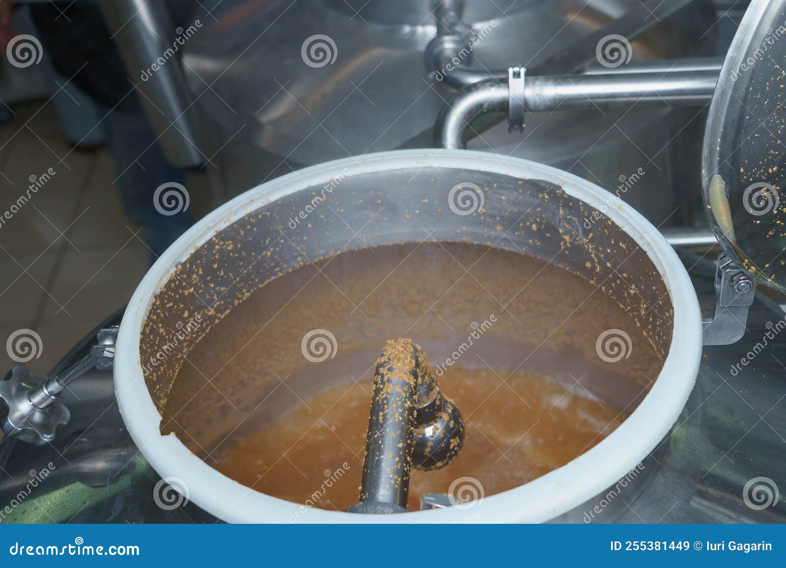 The Faucet of the Production Vat at the Brewery in the Process of ...