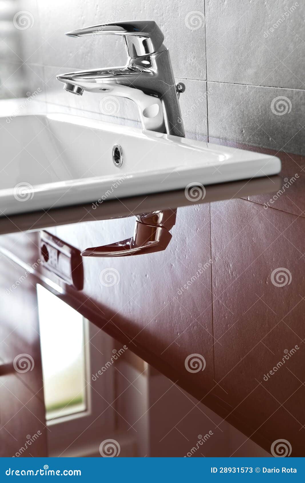 Faucet reflection stock image. Image of architecture - 28931573