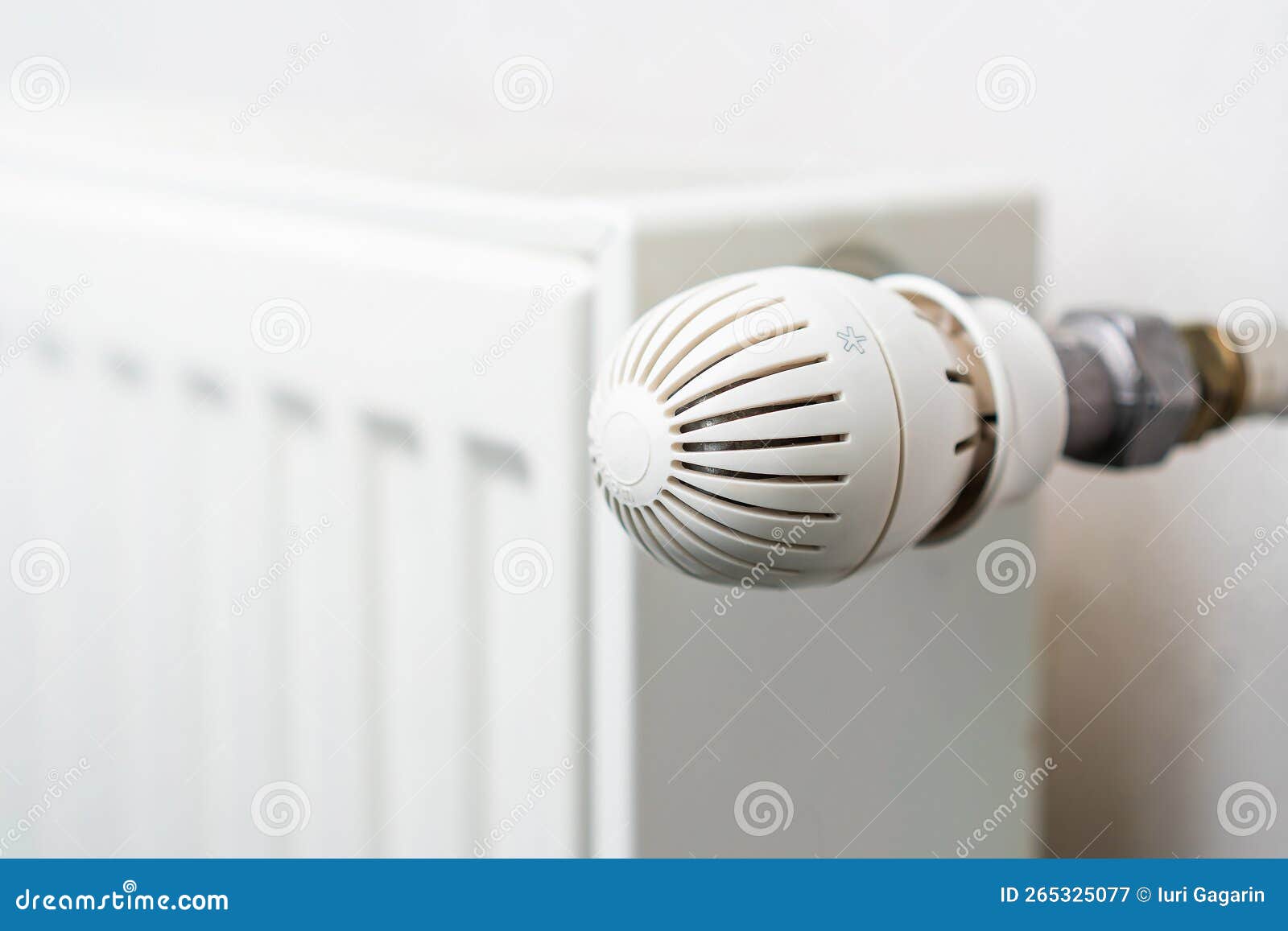 Faucet or Temperature Regulator on the Radiator of the Heating System ...