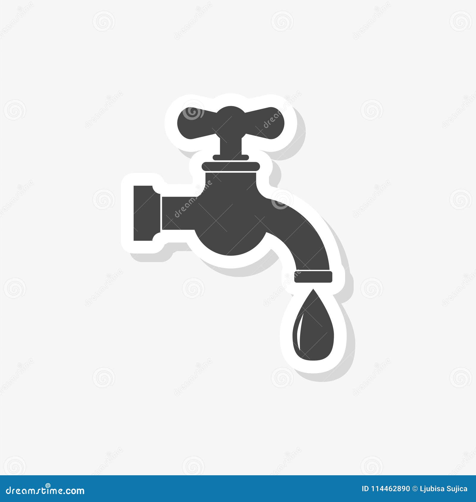Faucet Vector Sticker, Vector Tap Symbol, Simple Vector Icon Stock ... Faucet Vector Sticker, Vector Tap Symbol, Simple Vector Icon Stock ...