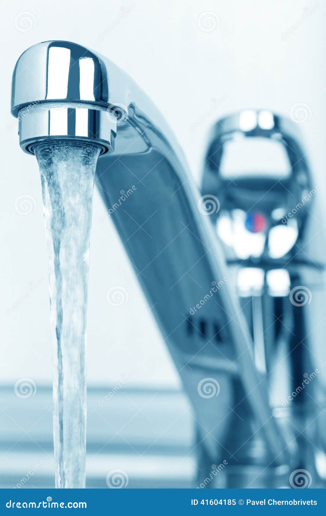 Faucet and water drop stock image. Image of macro, background - 41604185