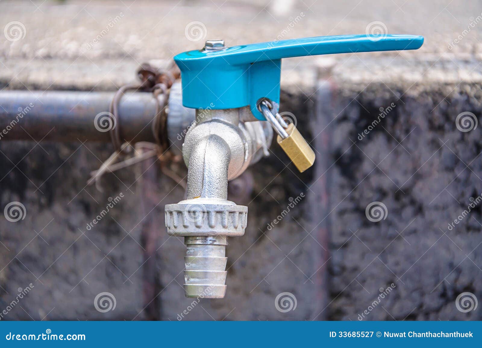 Faucet water supply stock image. Image of steel, summer - 33685527
