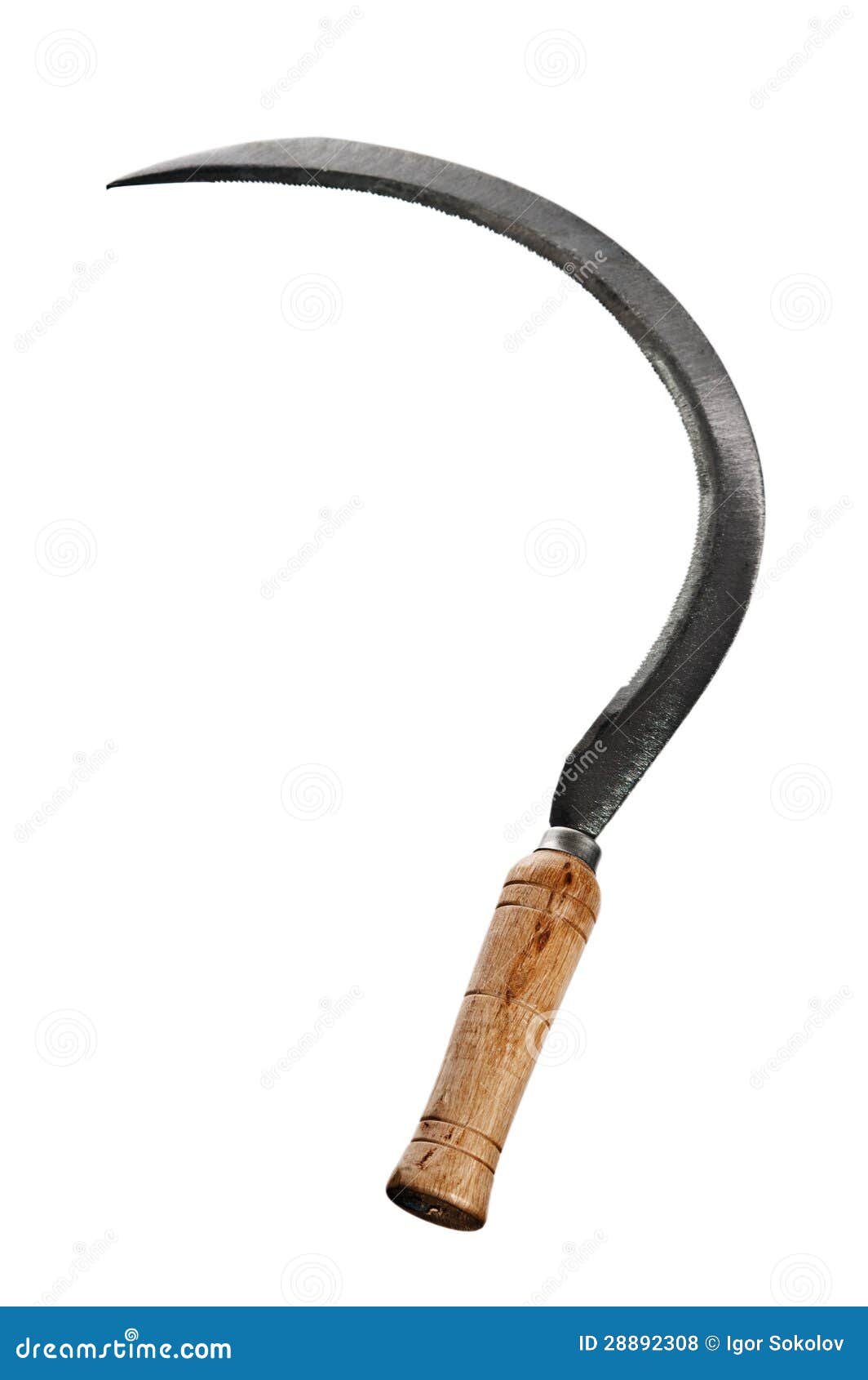 Faucille D'isolement Sur Le Blanc Photo stock - Image du traitement ...