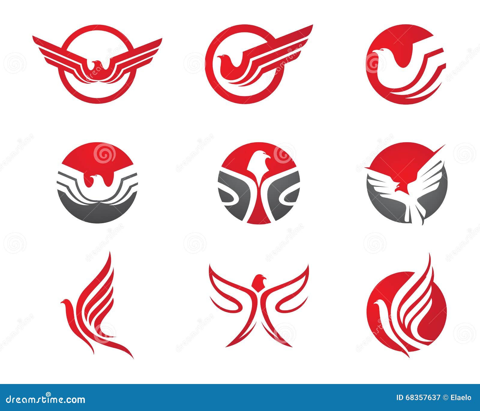 Faucon Logo Template illustration de vecteur. Illustration du concept ...