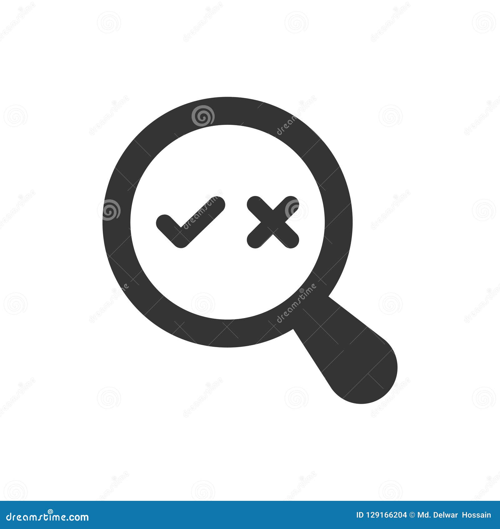 Fault Correction Icon stock vector. Illustration of checked - 129166204