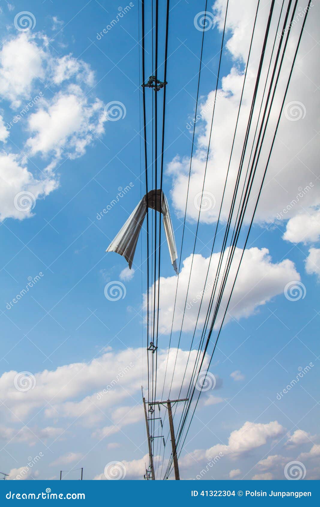 Fault of distribution line stock photo. Image of disadvantage - 41322304