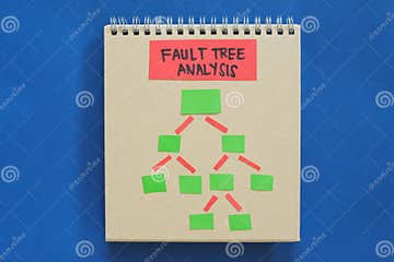 Fault Tree Analysis Root Cause Analysis Tool on a Notepad with Copy ...