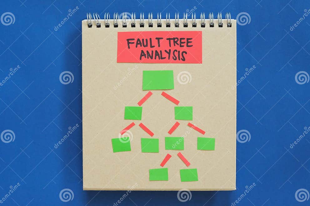 Fault Tree Analysis Root Cause Analysis Tool on a Notepad with Copy ...