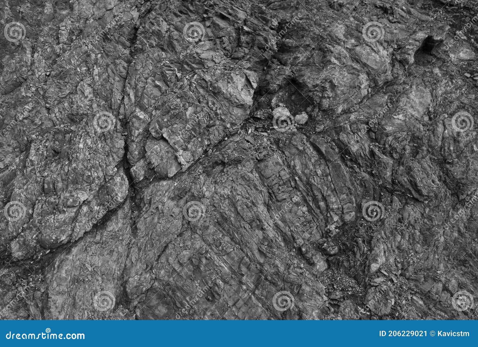 Faulting and Fracturing in Sedimentary Rock. Stock Image - Image of ...