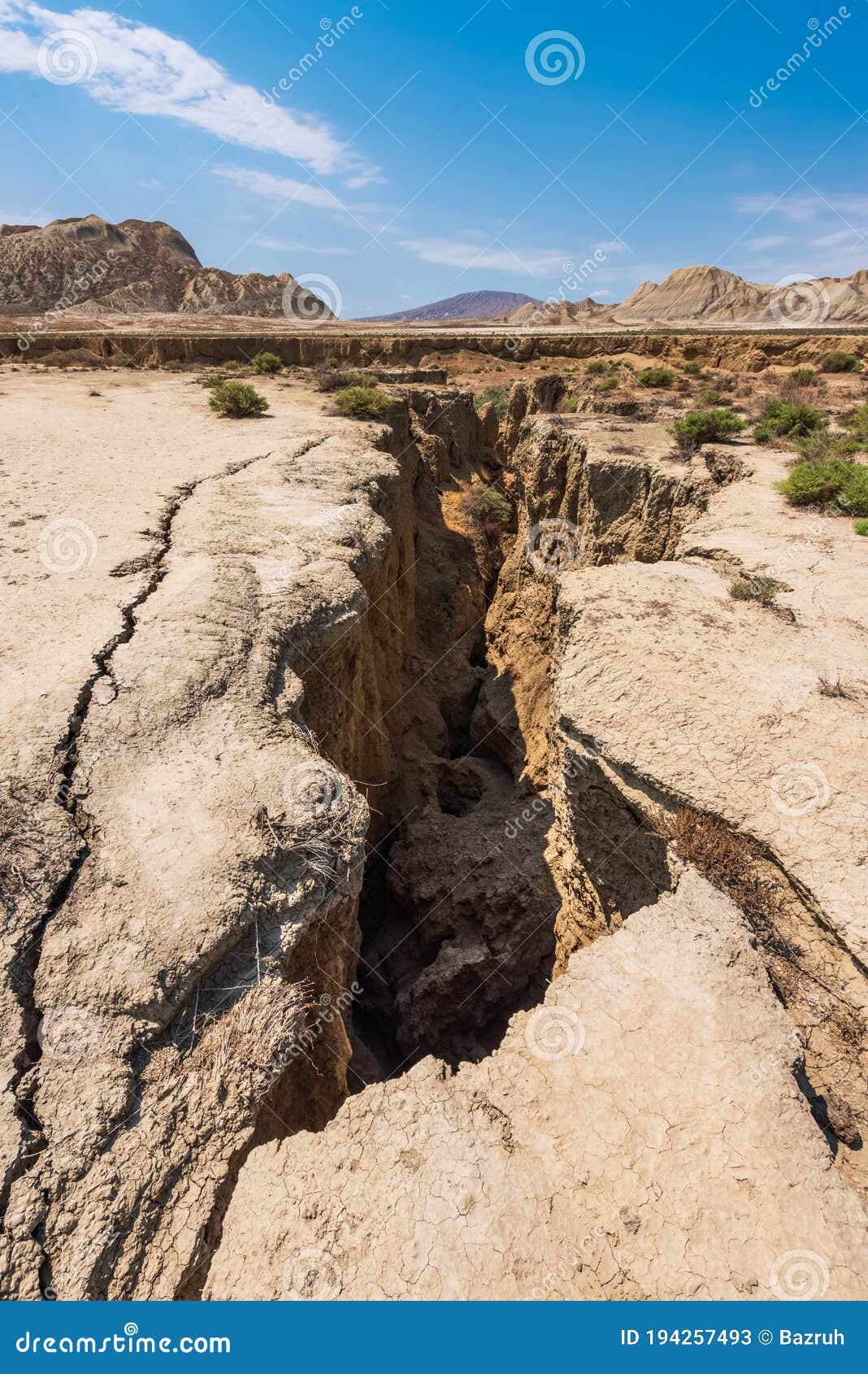 Faults of the Earth Crust, Consequence of the Earthquake Stock Image ...
