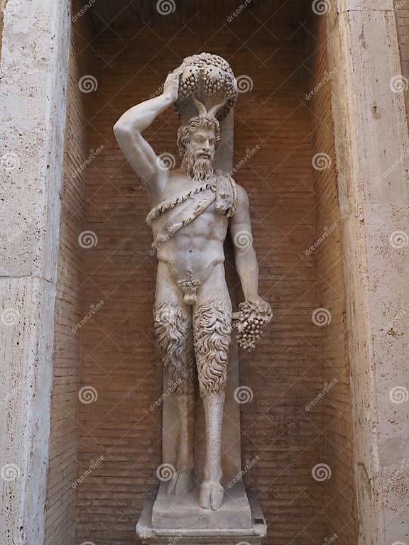 Old Roman Marble Statue the Faun Editorial Photography - Image of ...