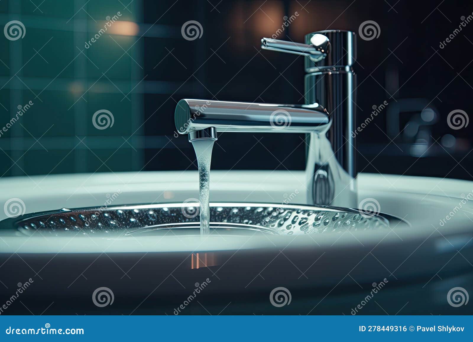 Fauset and shower close up stock illustration. Illustration of ...