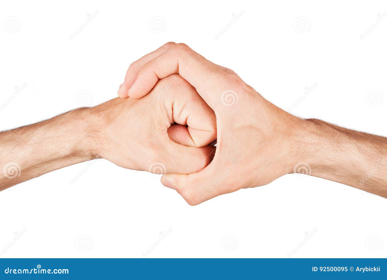 Faust in der Hand stockbild. Bild von mann, hintergrund - 92500095