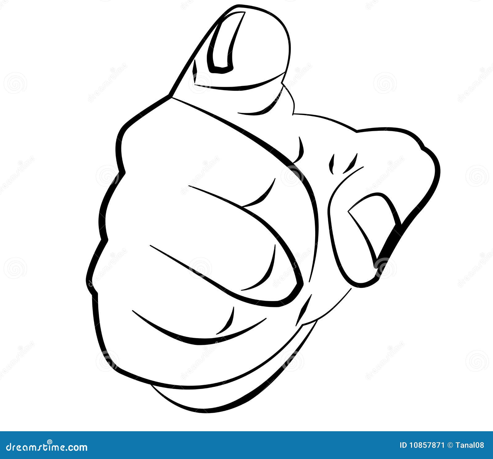 Faust, Finger stock abbildung. Illustration von zeichnung - 10857871