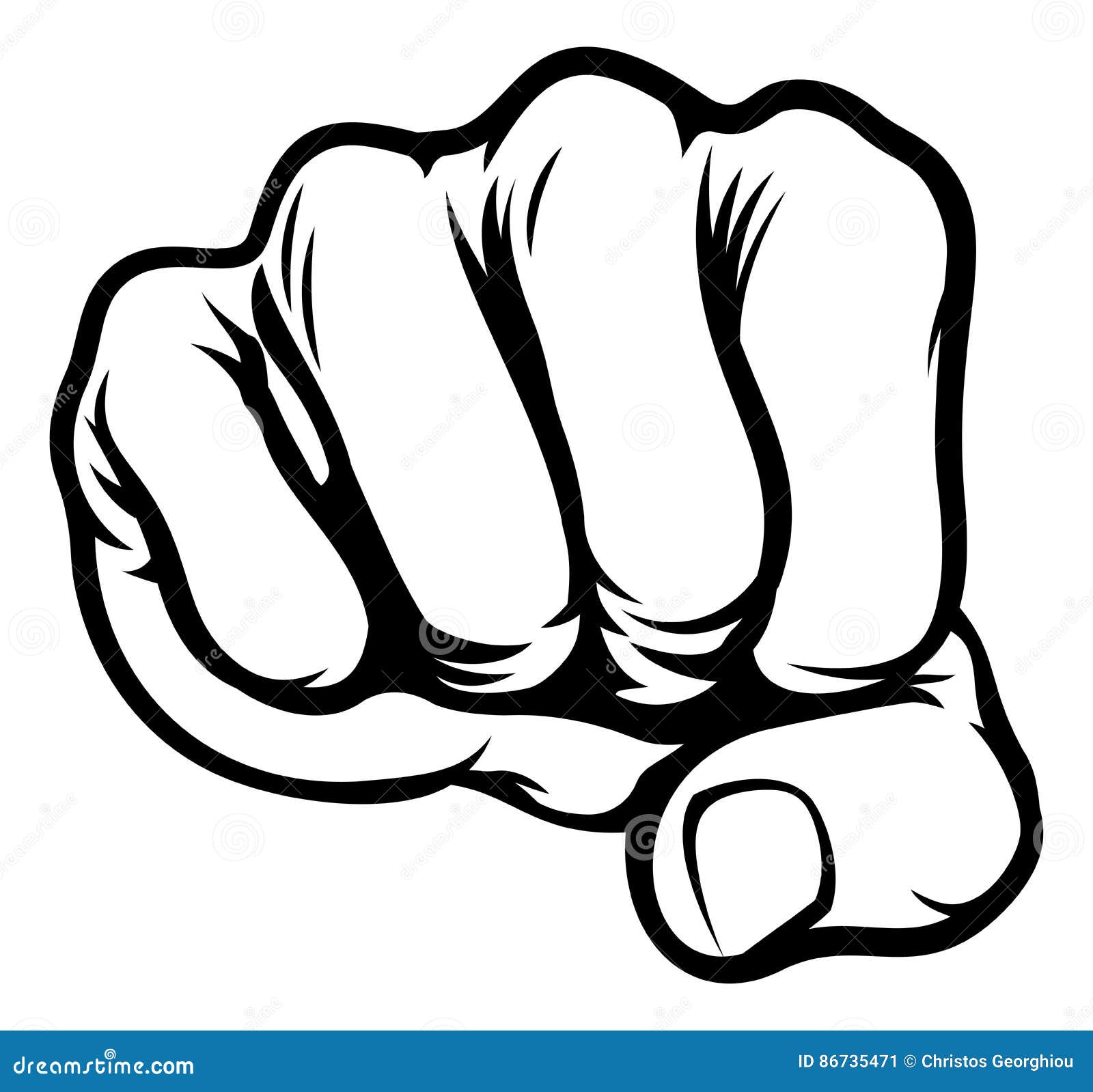 Faust-Karikatur-Comic-Buch-Art Vektor Abbildung - Illustration von ...