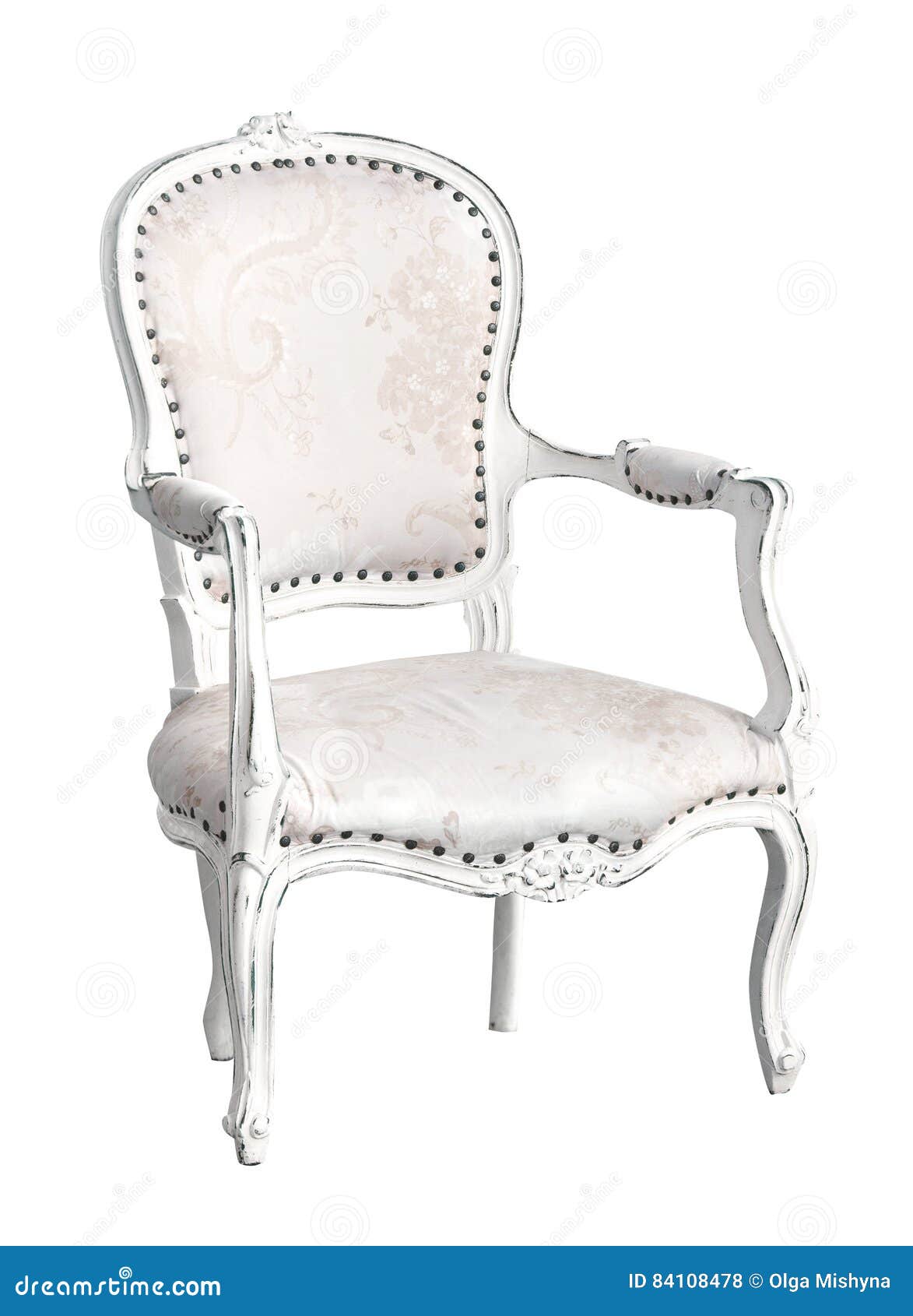 Fauteuil Mou Royal D'isolement Sur Le Blanc Photo stock - Image du ...