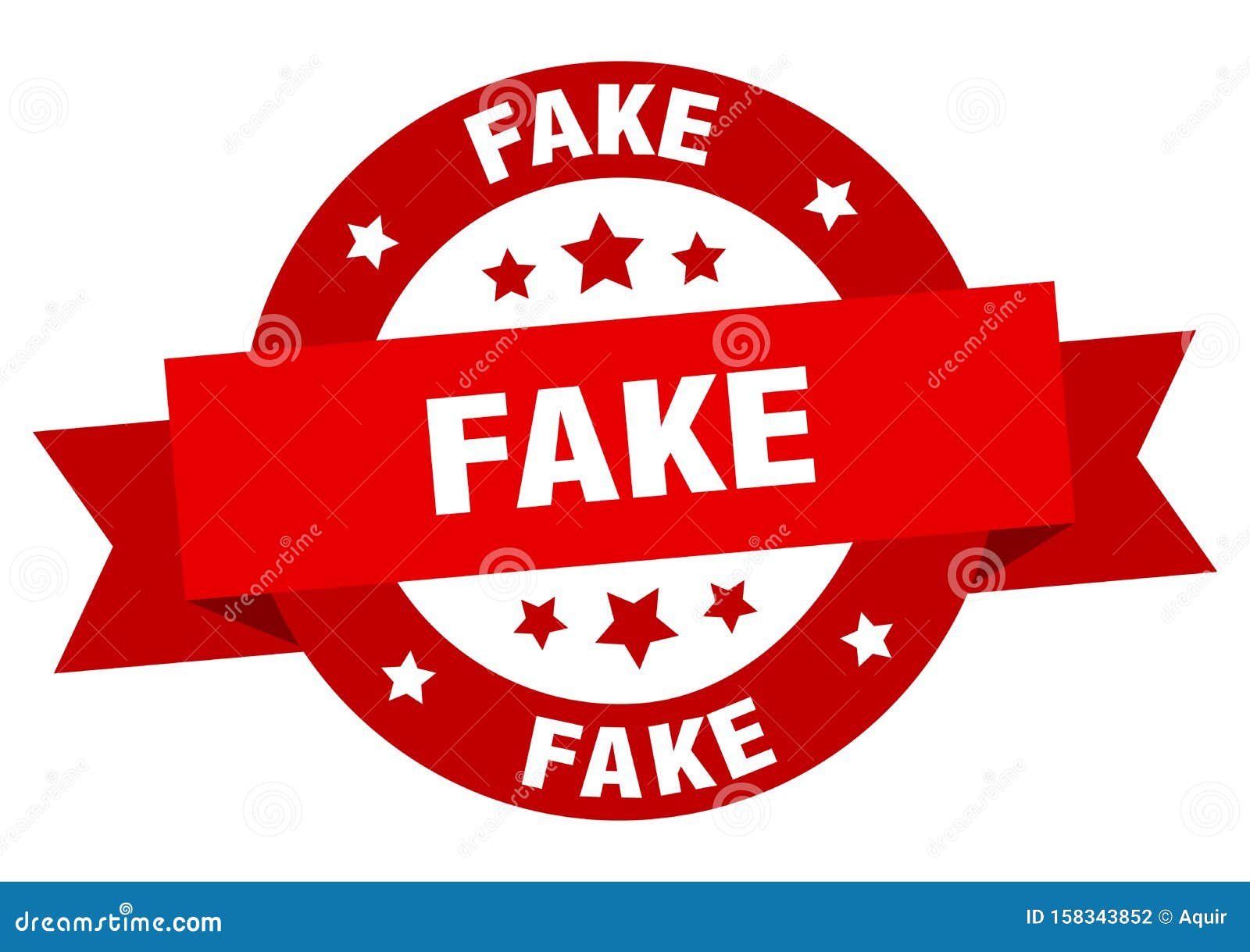 Faux signe ruban illustration de vecteur. Illustration du prix - 158343852