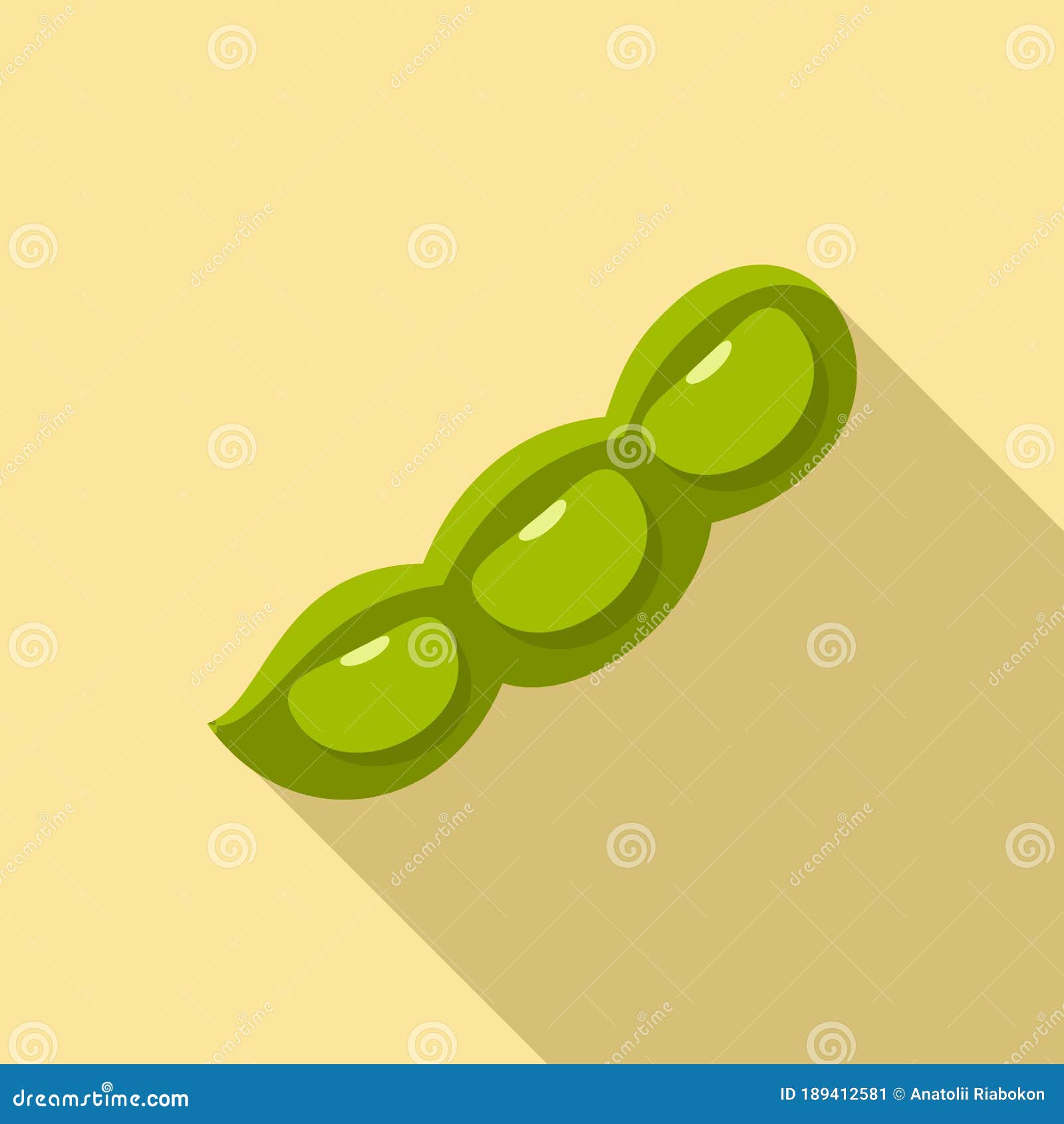 Fava Kidney Bean Icon, Simple Style Cartoon Vector | CartoonDealer.com ...