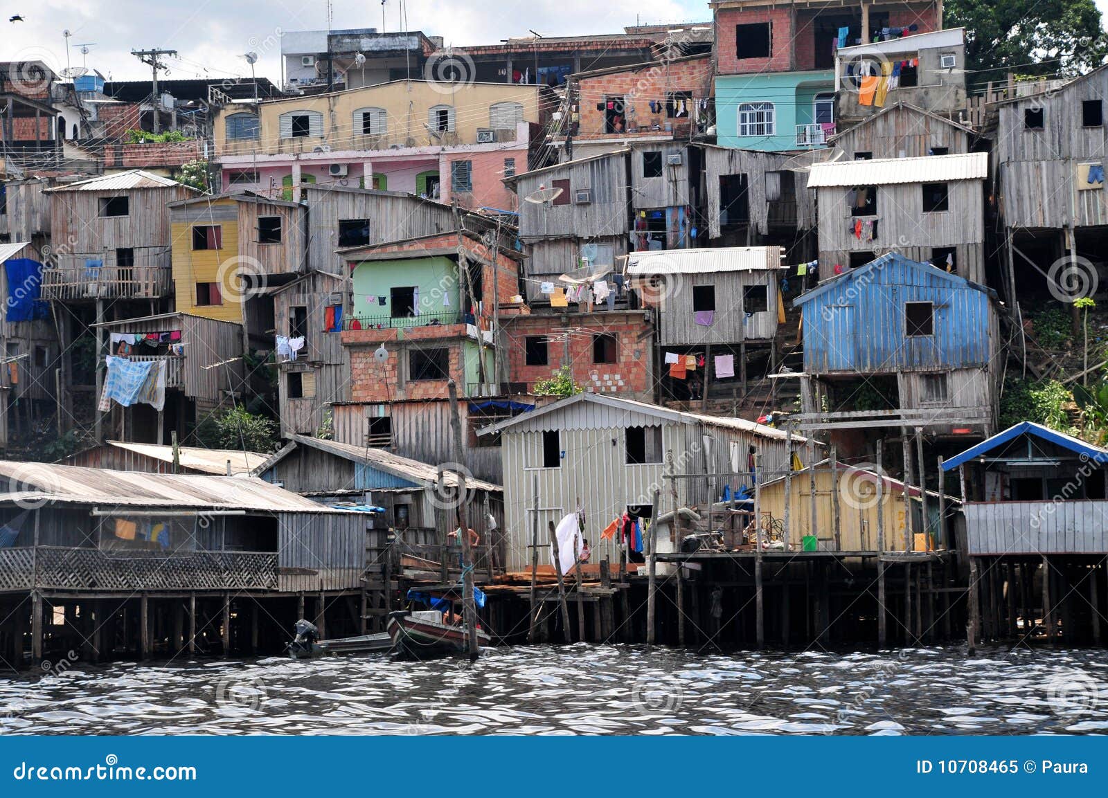 Favela stock image. Image of caos, janeiro, housing, district - 10708465