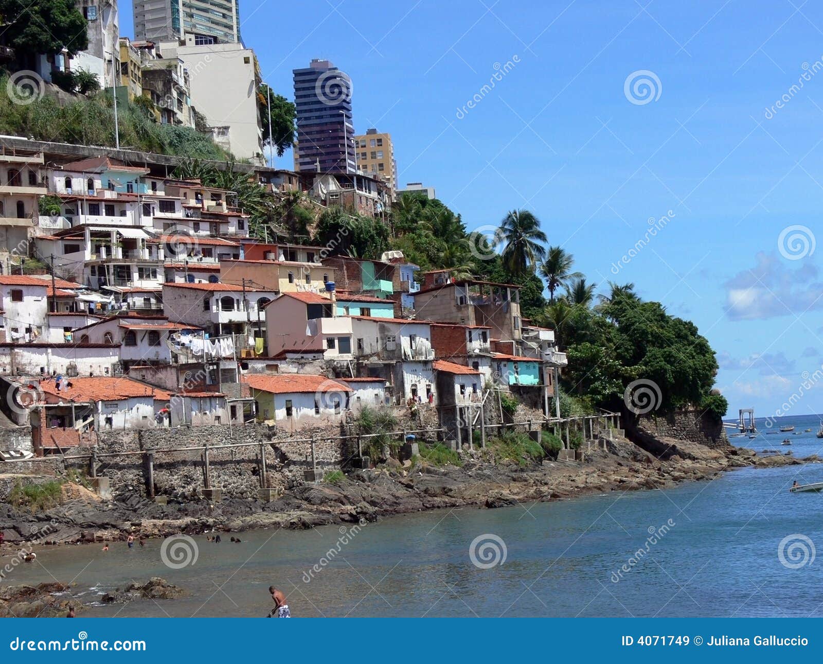 Favela stock image. Image of class, hill, brazil, colombia - 4071749