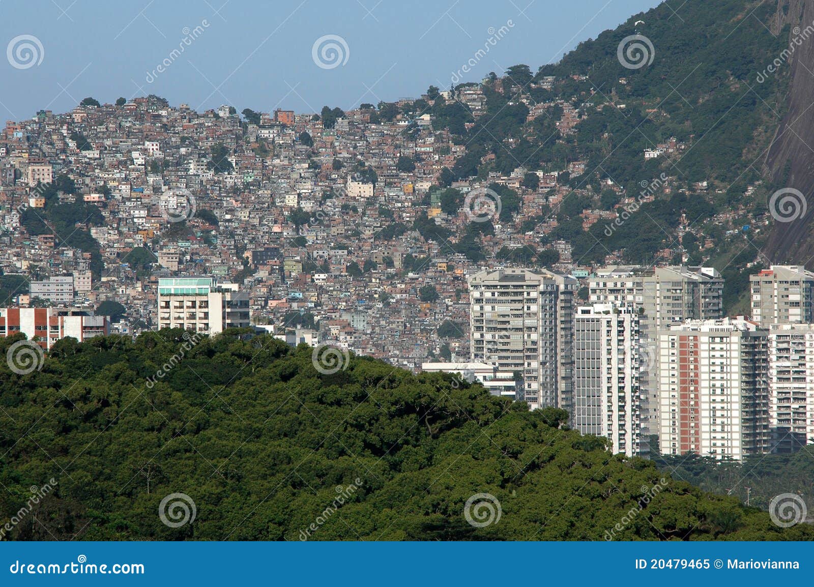 Favela Da Rocinha - Rio De Janeiro Stock Image - Image of brasil ...
